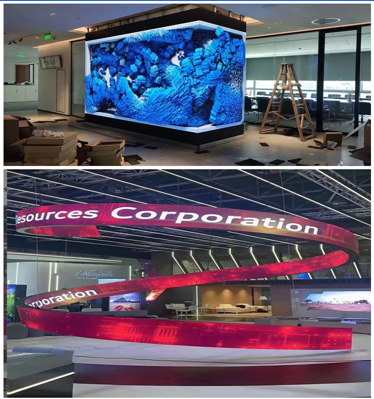 LED Screen Soft 240*120mm P1.875 Flexible LED Film Soft Curved Best ...