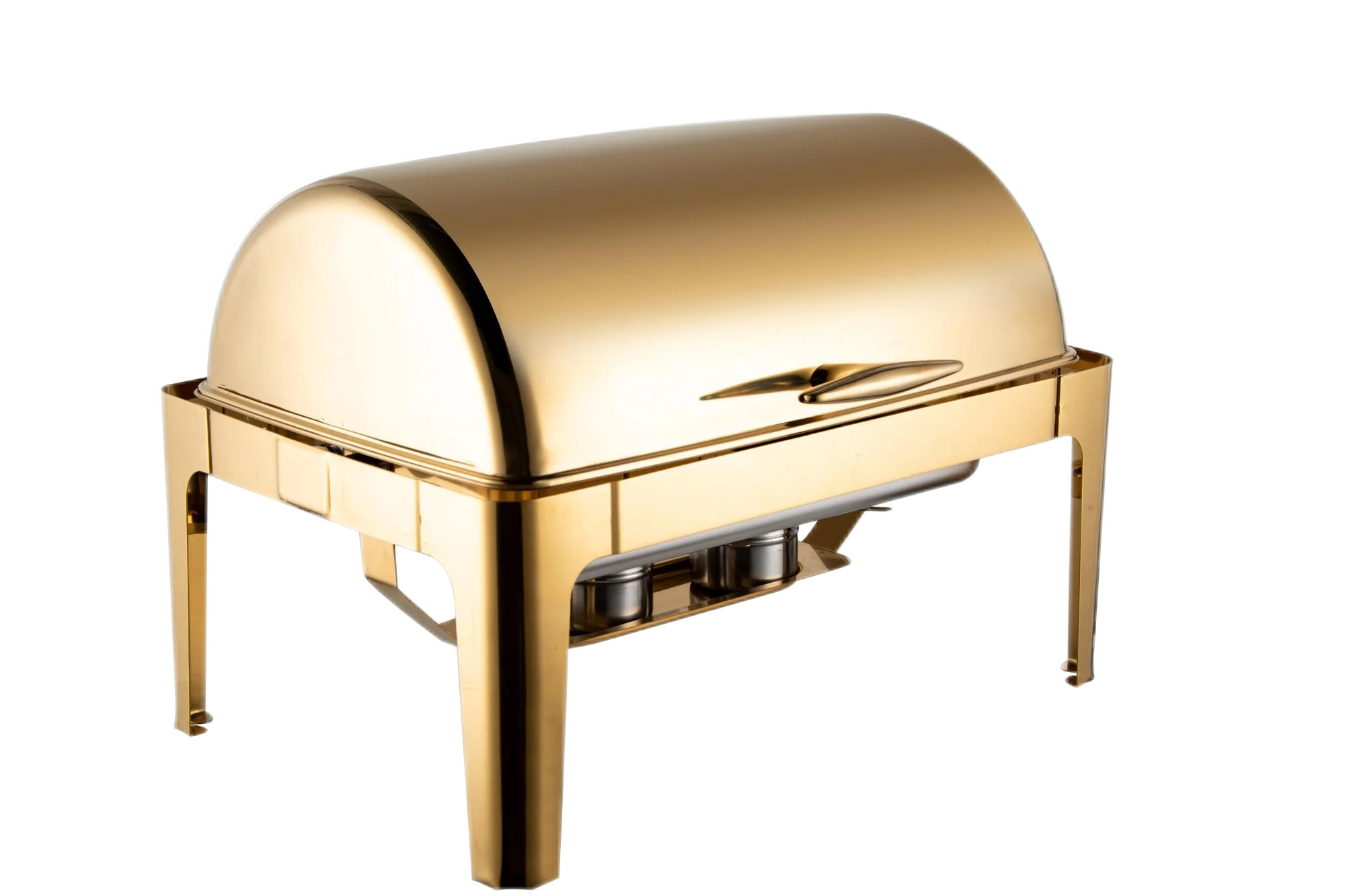 Food Buffet Display Round Rectangle Roll Top Chafing Dish Buffet Set ...