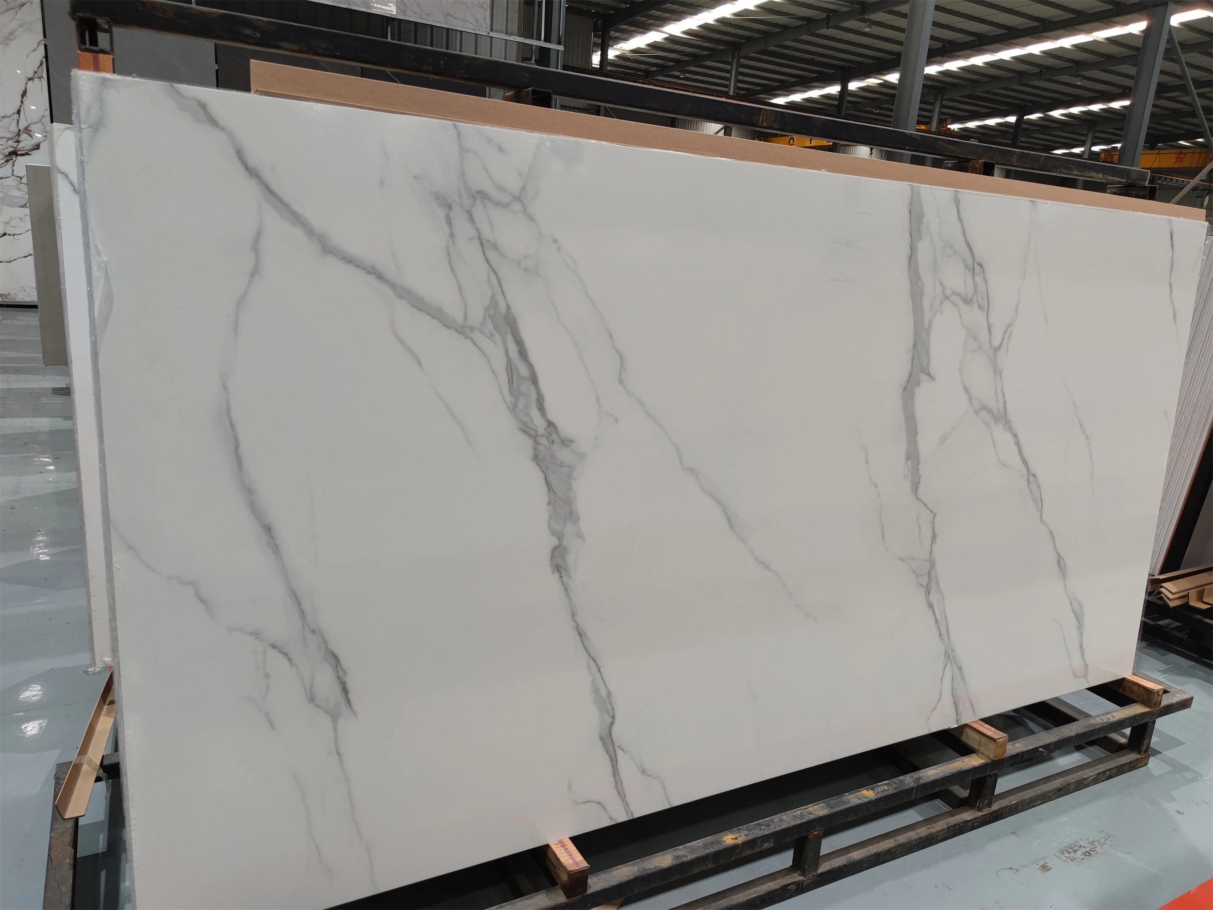 Calacatta White Marble Vein 1200*2400*6 Large Format Sintered Stone ...