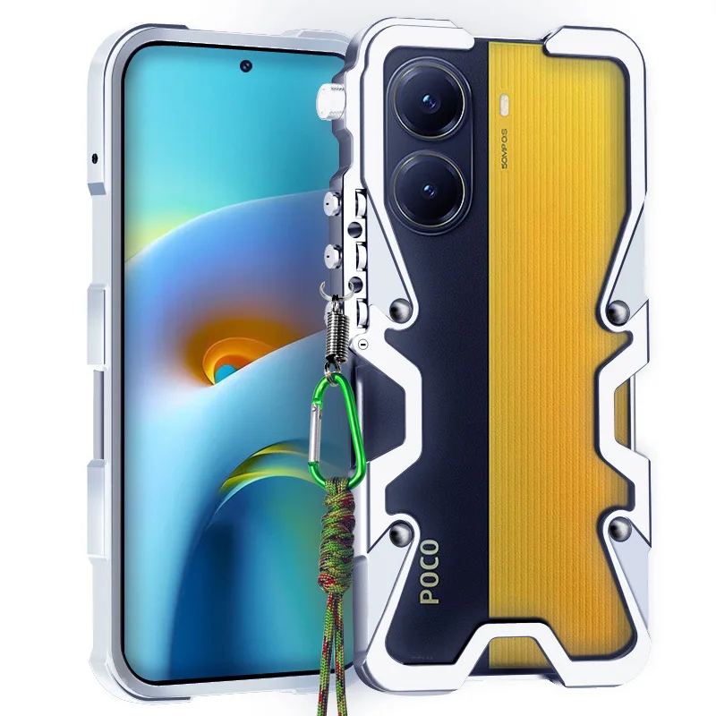 Luxury Metal Aluminum Bumper Armor Case For Xiaomi Poco X7 X6 X5 F6 F5 ...