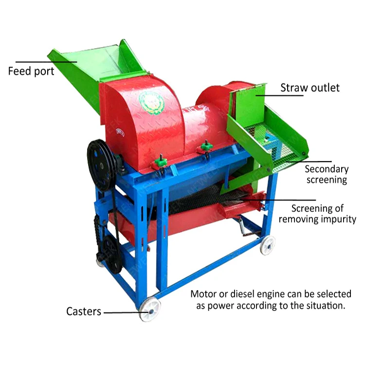 Automatic Sorghum Paddy Soybean Corn Threshing Machine