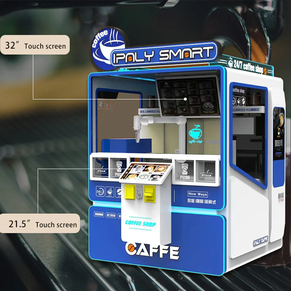 Alibaba.com: Small QR code coffee vending machine, fully automatic ...