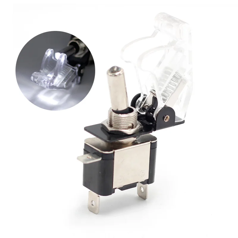 12V 20A Illuminated LED ON-OFF with Cover Red Blue Green Yellow Car ...