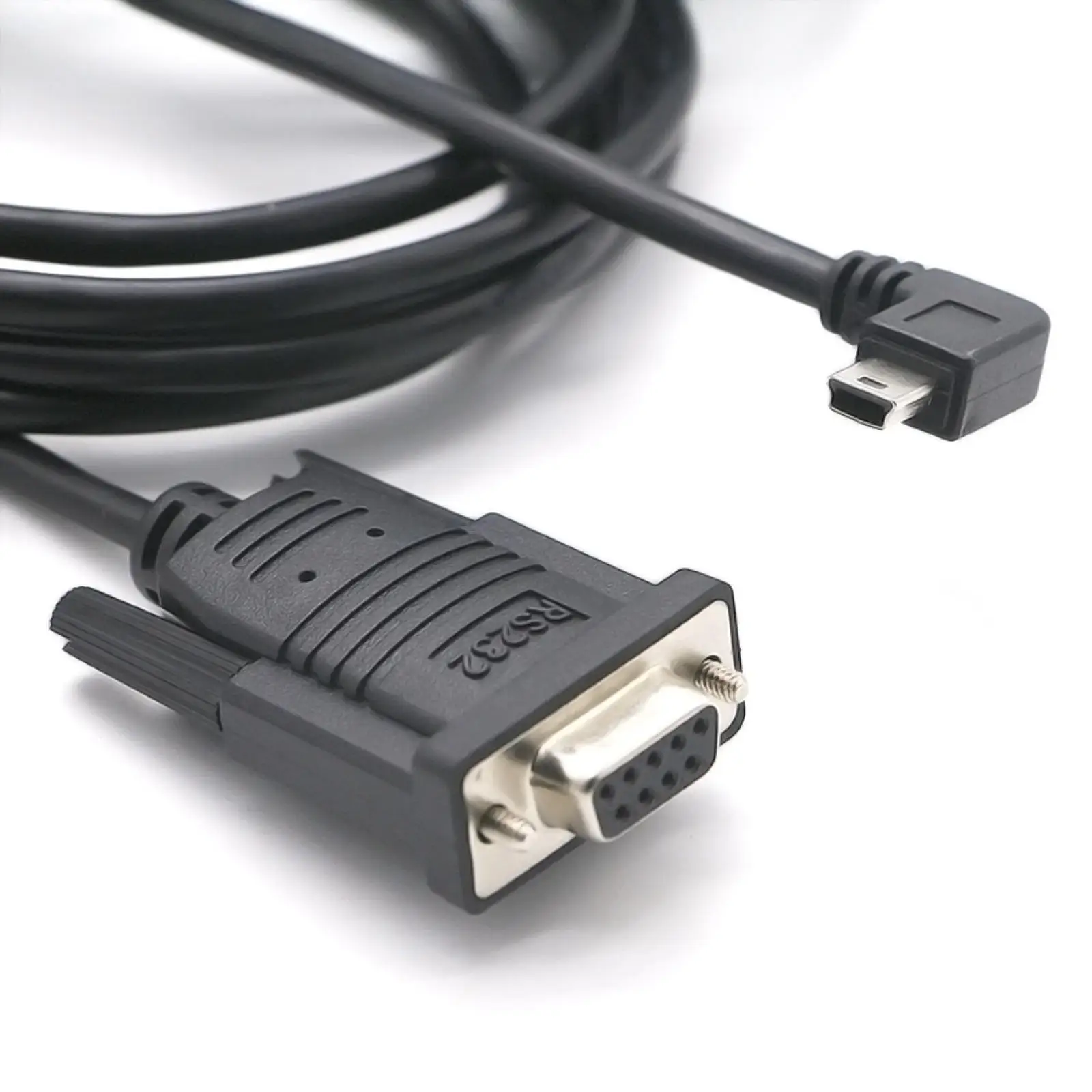 90 Degree Angle Micro Mini Usb2.0 To Rs232 Db9 9 Pin Female Serial ...