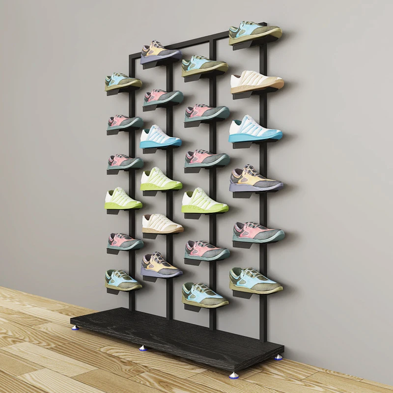 Double Side Shoe Display Shelf - Perfect for Shopping Malls