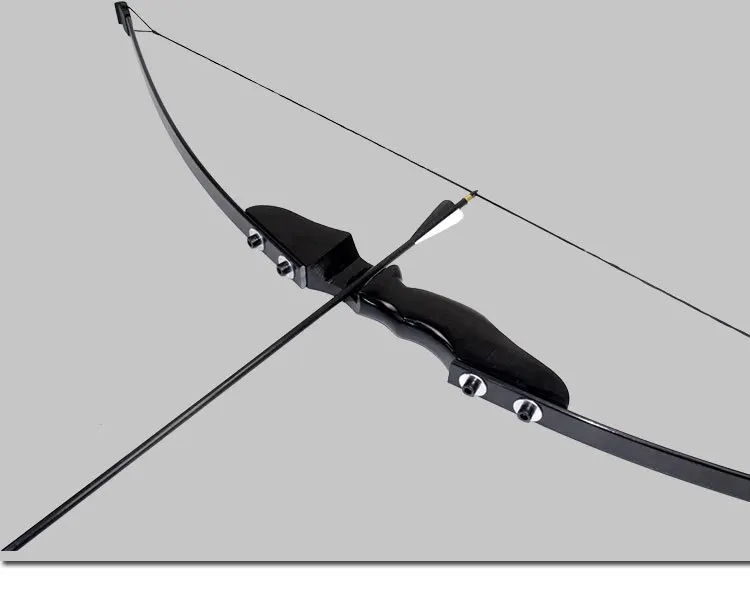 Archery American Hunting Straight Bow 30-40lb Recurve Bow And Arrows ...