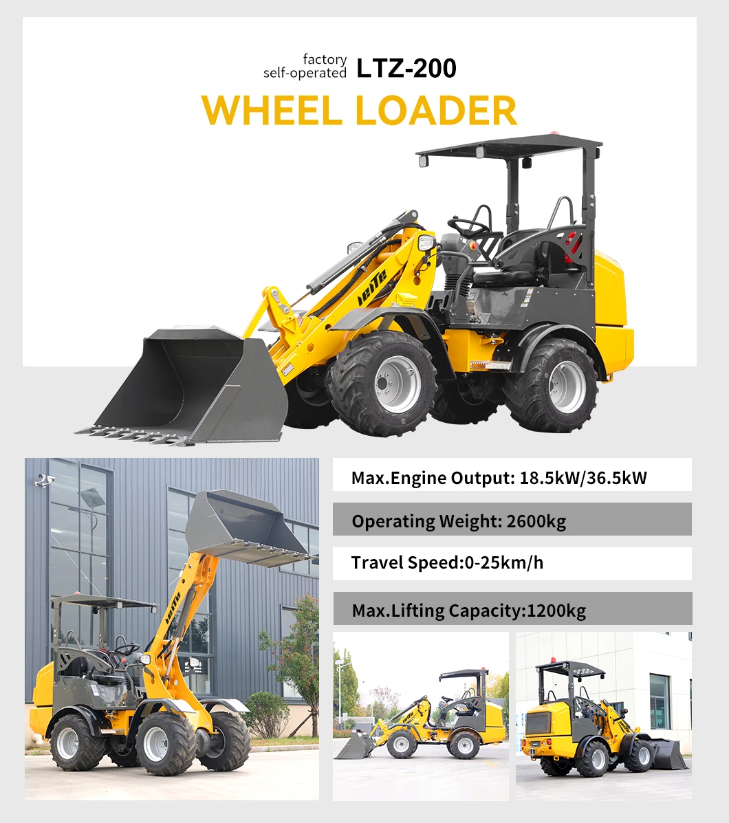 LEITE Compact Wheel Loader - High Efficiency & Premium Quality