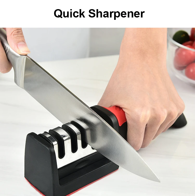 Professional 4 In 1 Kitchen Accessories 3 Or 4 Stages Knife Blade And ...