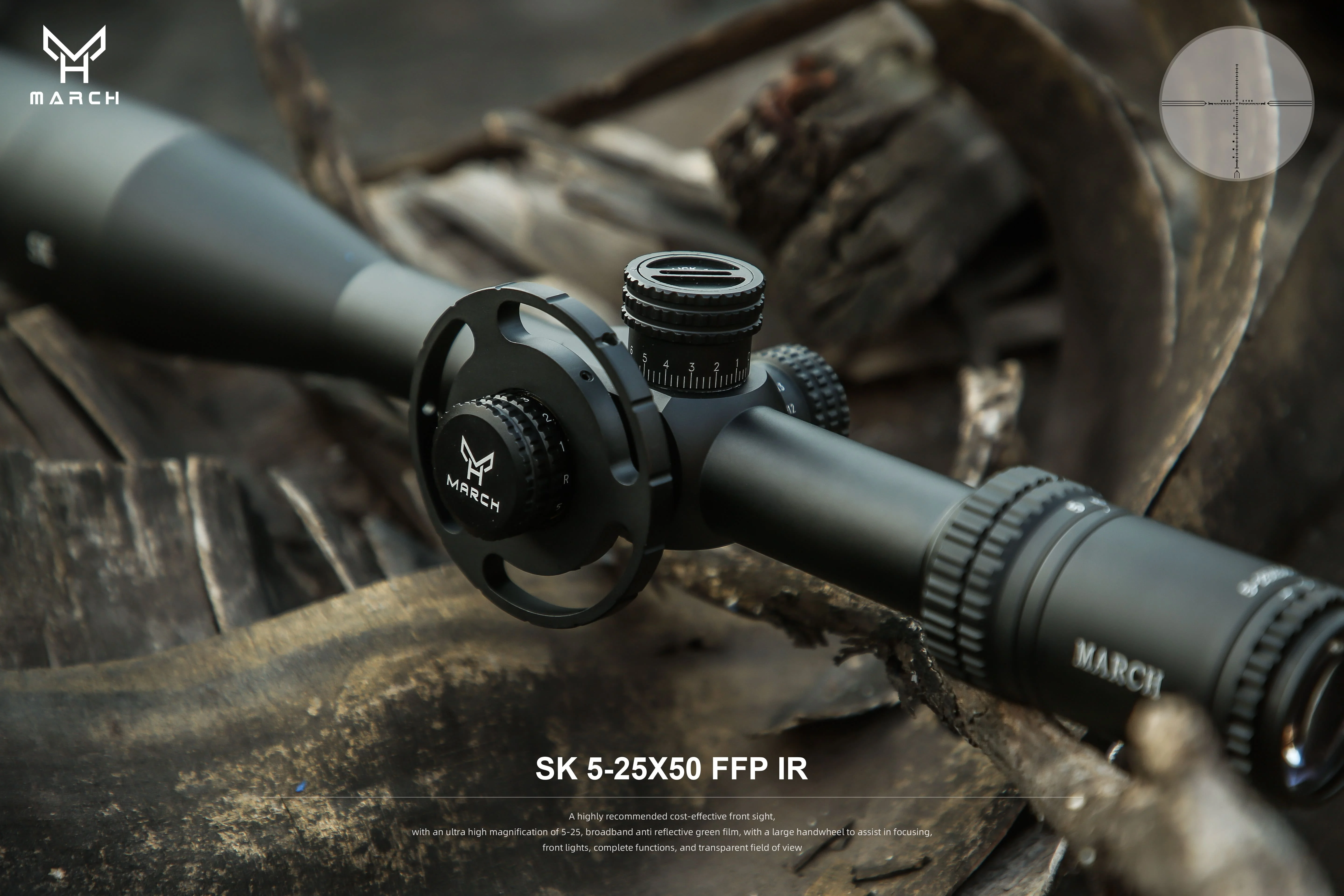 March Sk 5-25x50 Ffp Ir Wide Angle Optics Affordable Ffp Scope With ...