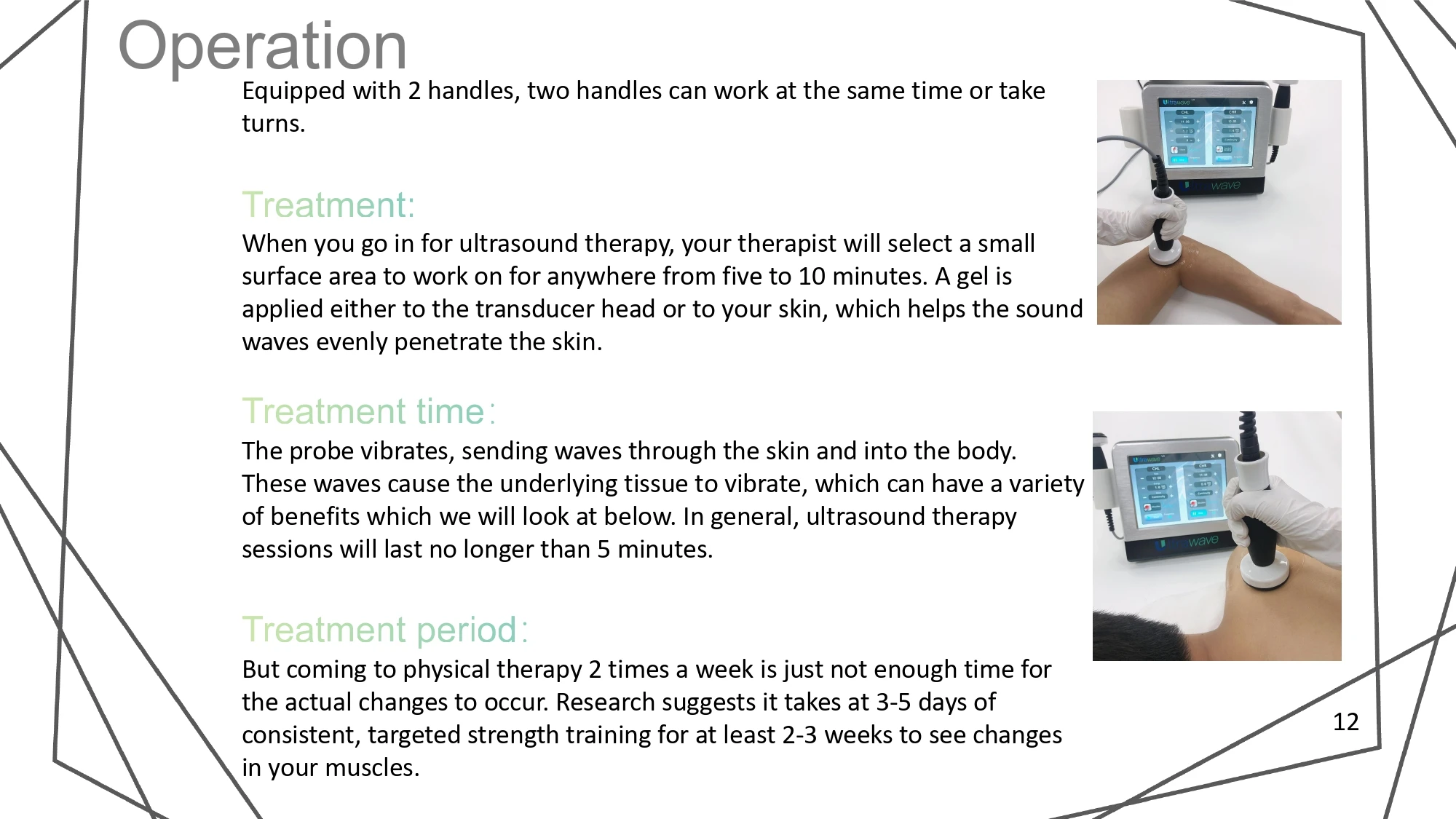 Hot Ultrasonic Wave Physiotherapy Ehabilitation Equipment/ Pain Relief ...