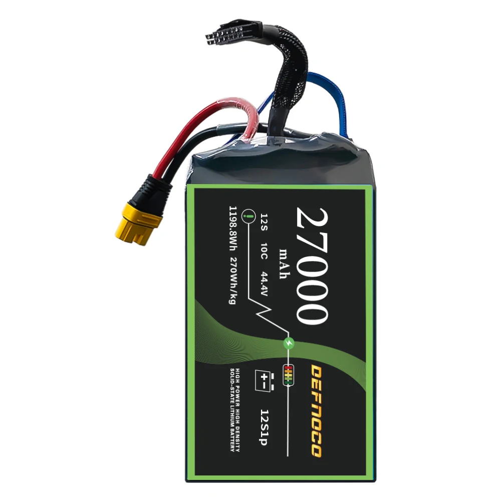 6s 55000mah 27000mah 12s High Density Semi Solid Lithium Ion Battery Lipo Battery For Uav Drone ...