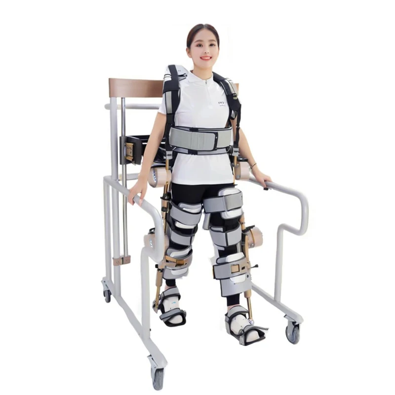 Exoskeleton Assists Walking Robots for Rehabilitation Training