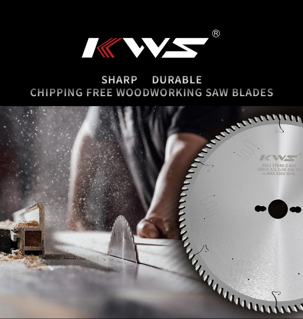 KWS Manufacturing Disco De Corte Wood Cut Saw Blades for Melamine
