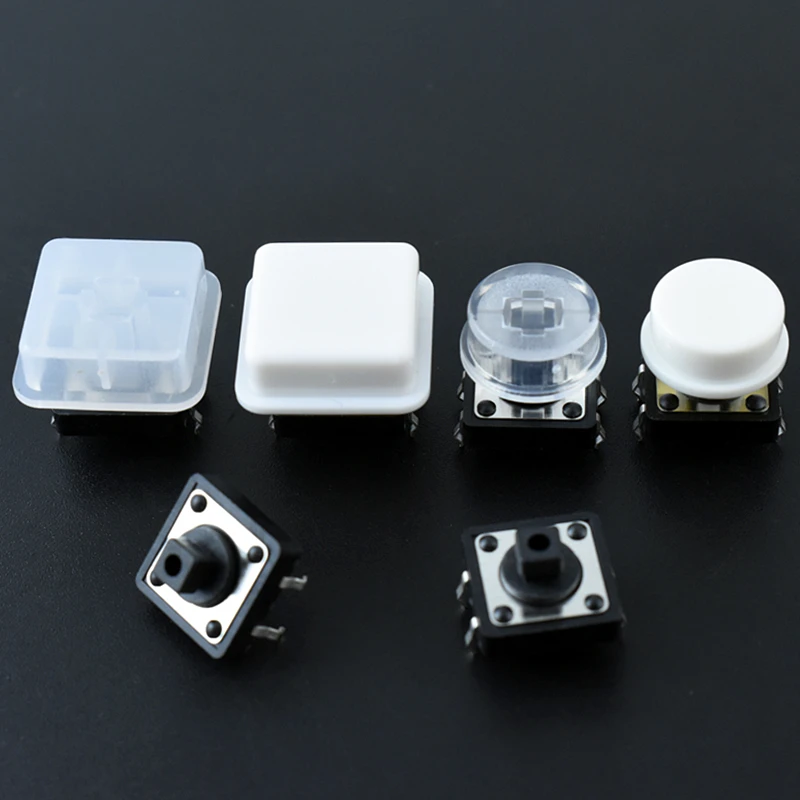 Customization Tact Switch Cap PCB Tact Push Button Switch Cover 12X12X7.3 MM Tactile Switches ...