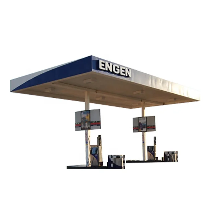 Durable Steel Canopy for Petrol Stations - 1 Year Warranty