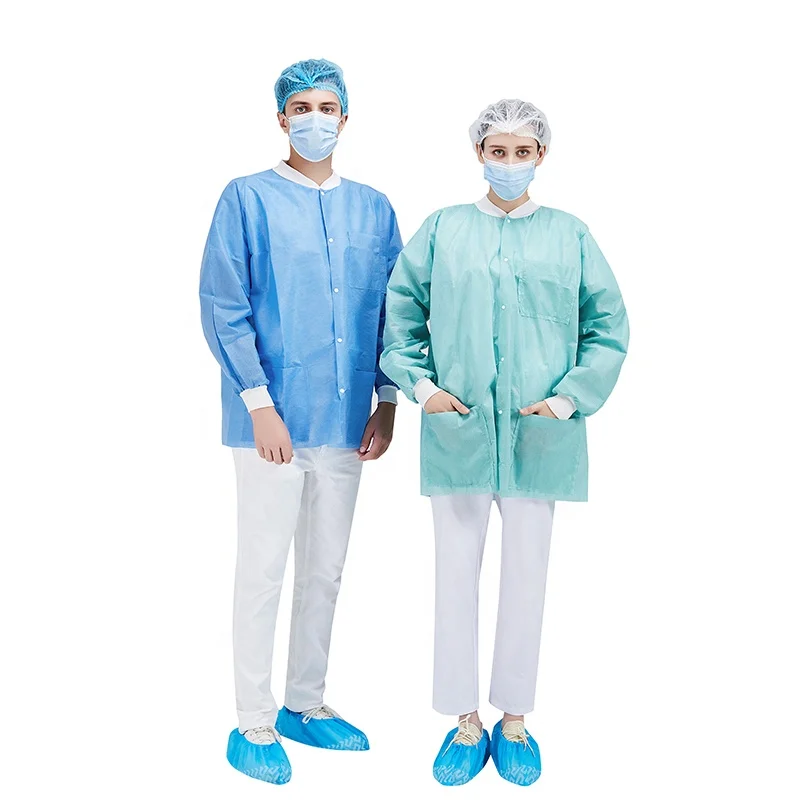 Disposable Jacket Non-sterile With Push Buttons| Alibaba.com