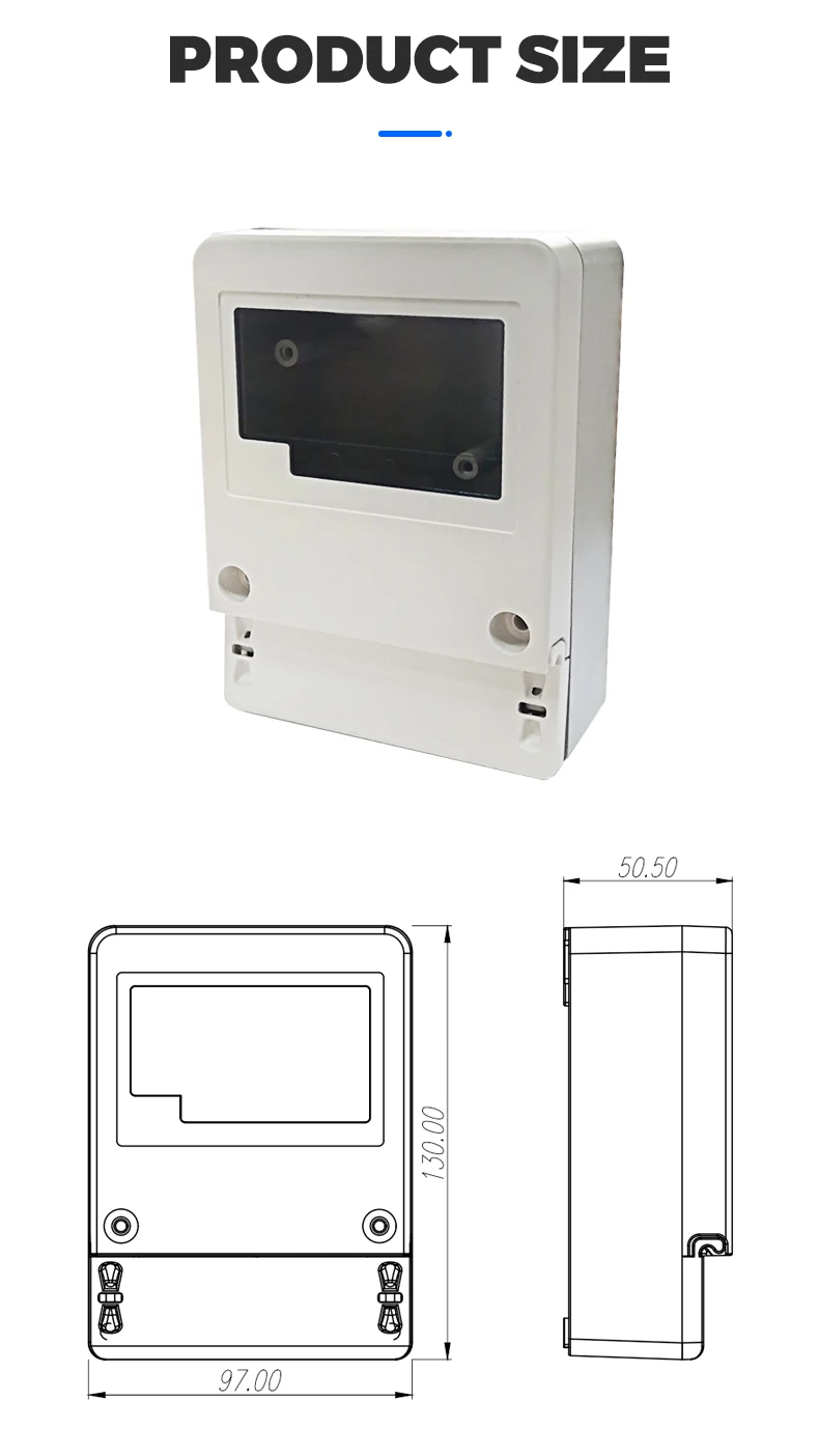 Fireproof Plastic Enclosure Box Electric Energy Meter Shell Housing ...