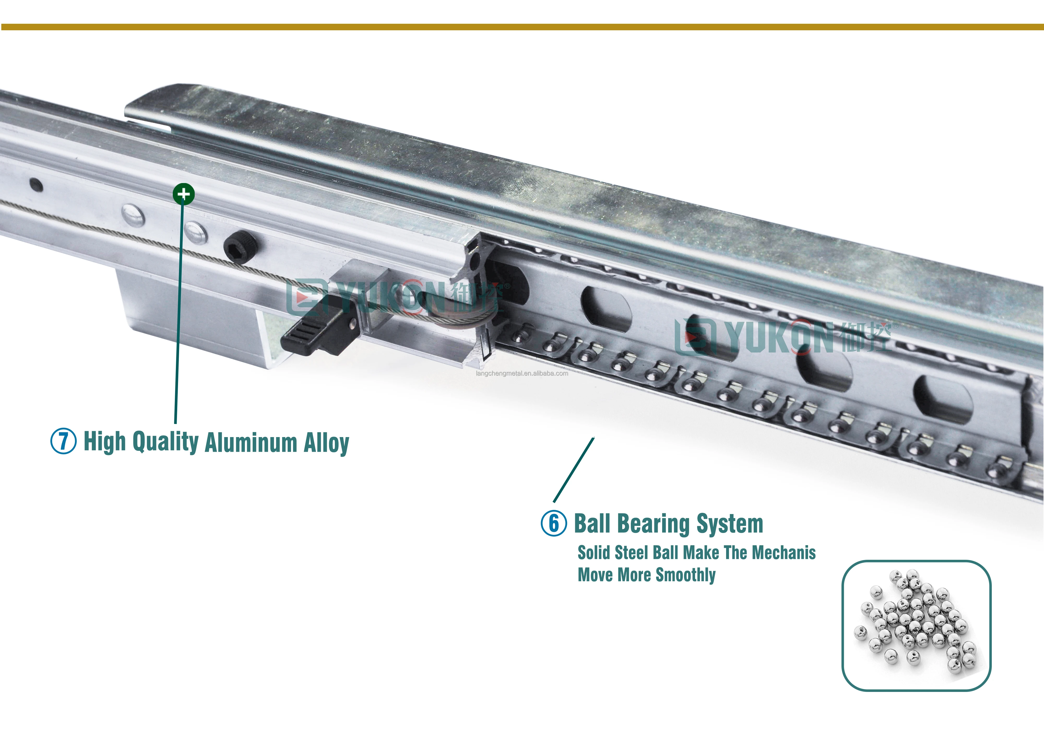 Heavy Duty Steel Aluminum Telescopic Extender for Dining