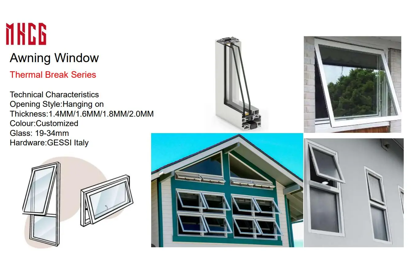Mhcg House Single Pane Glass Louvers Fixed Aluminum Casement Window ...