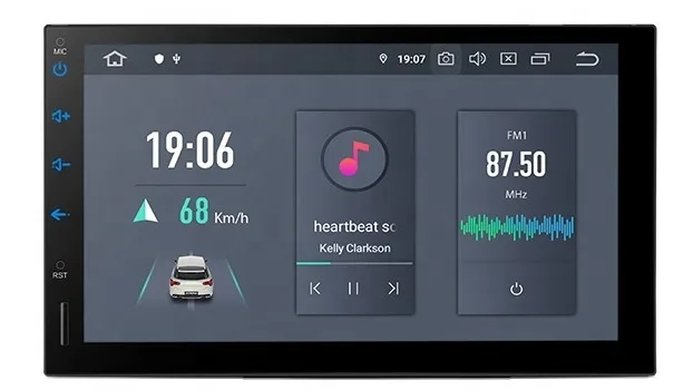 Xtrons 7 Inch Android 10.0 Universal 2 Din Android Car Radio Player ...