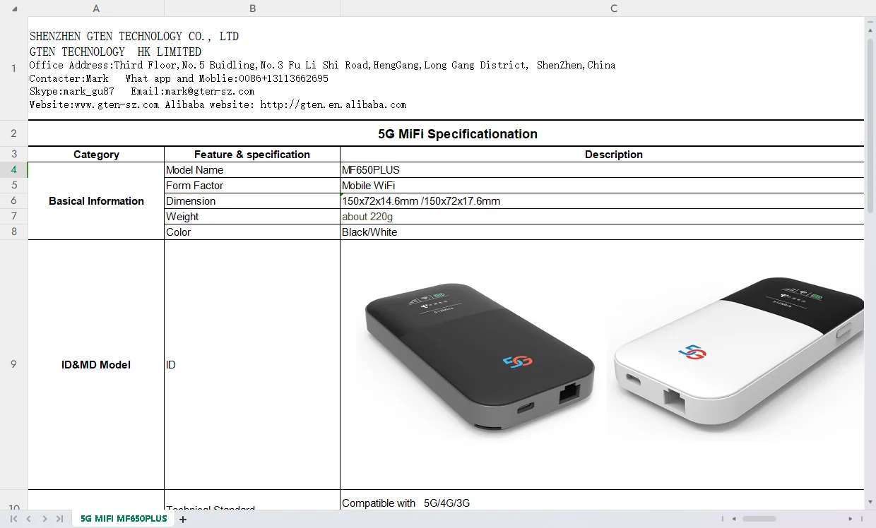 5G Pocket Wifi Hotspot - Unlocked 5G Esim Card Router