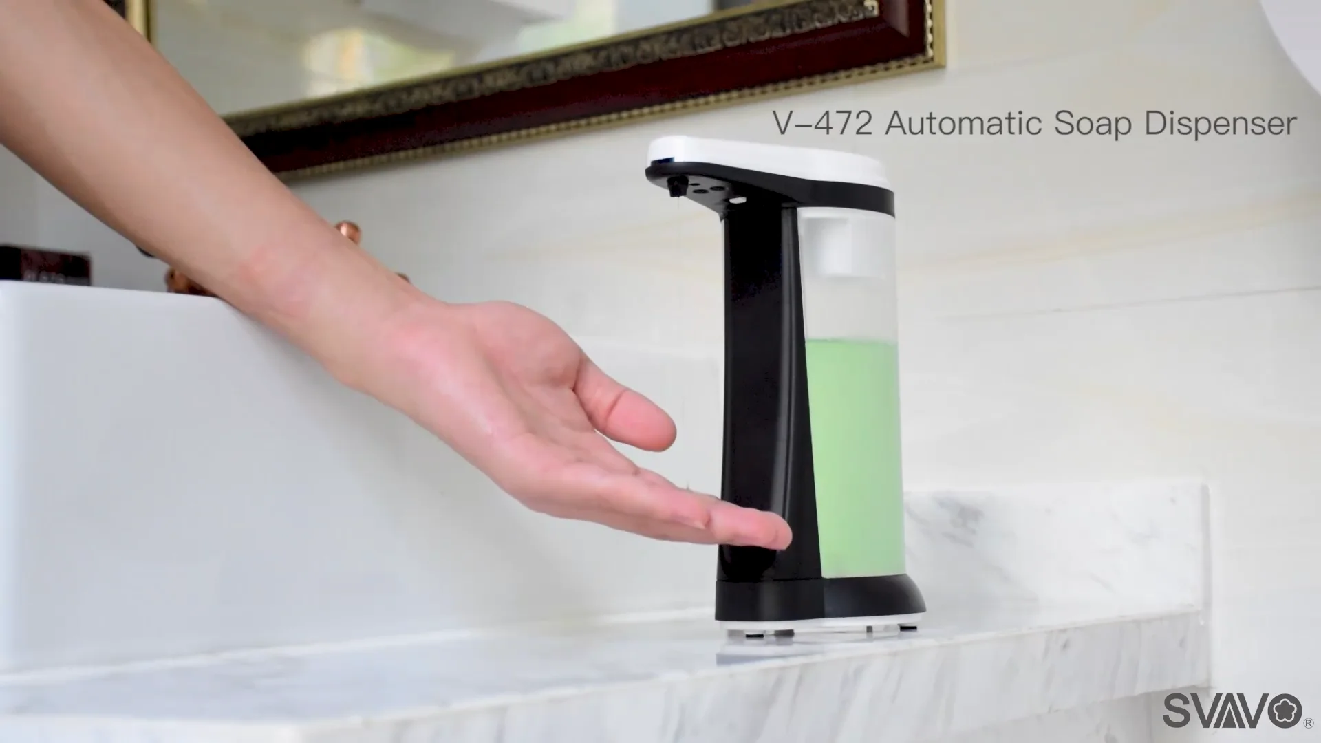 Svavo 450ml Soap Dispensers Desktop Wall Mounted 2-in-1 Automatic ...