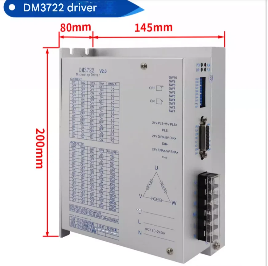 130 Stepper Motor Set Three-phase High Torque Stepper Motor Control ...