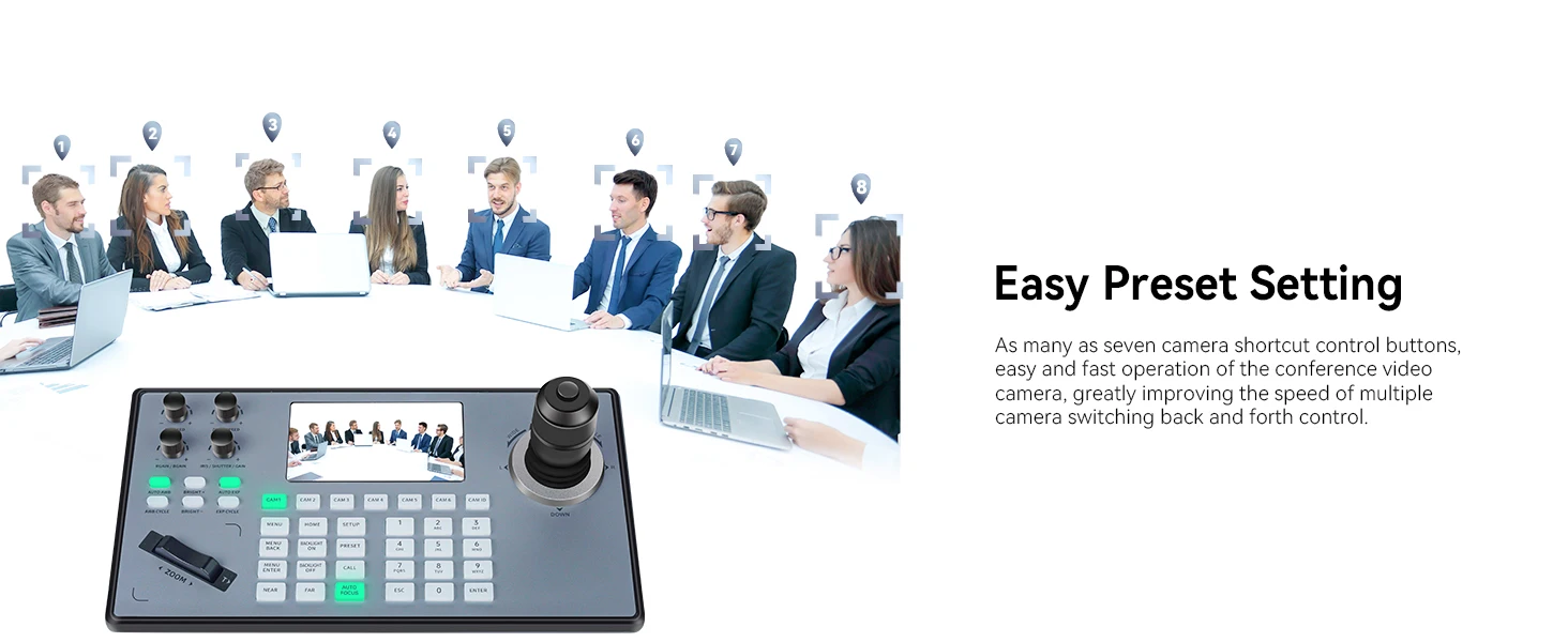 Tevo Kb200pro 4d Joystick Ptz Camera Controller With Tally Light & Oem