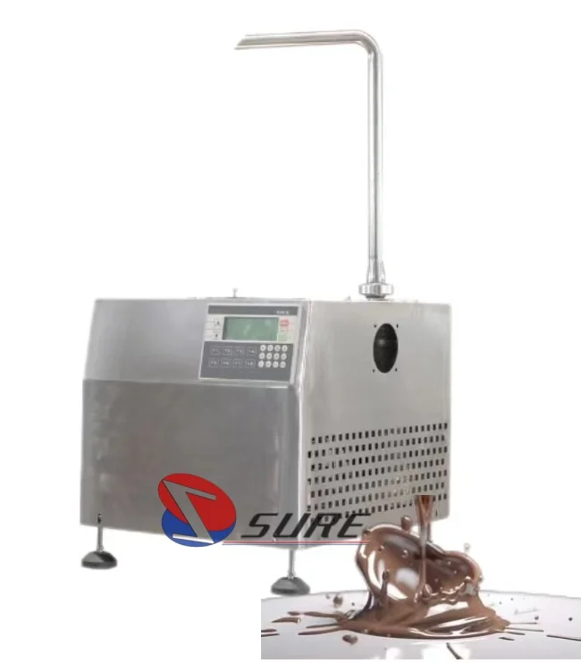 Table Portable Chocolate Tempering Continuous Machine for Nut Chocolate ...