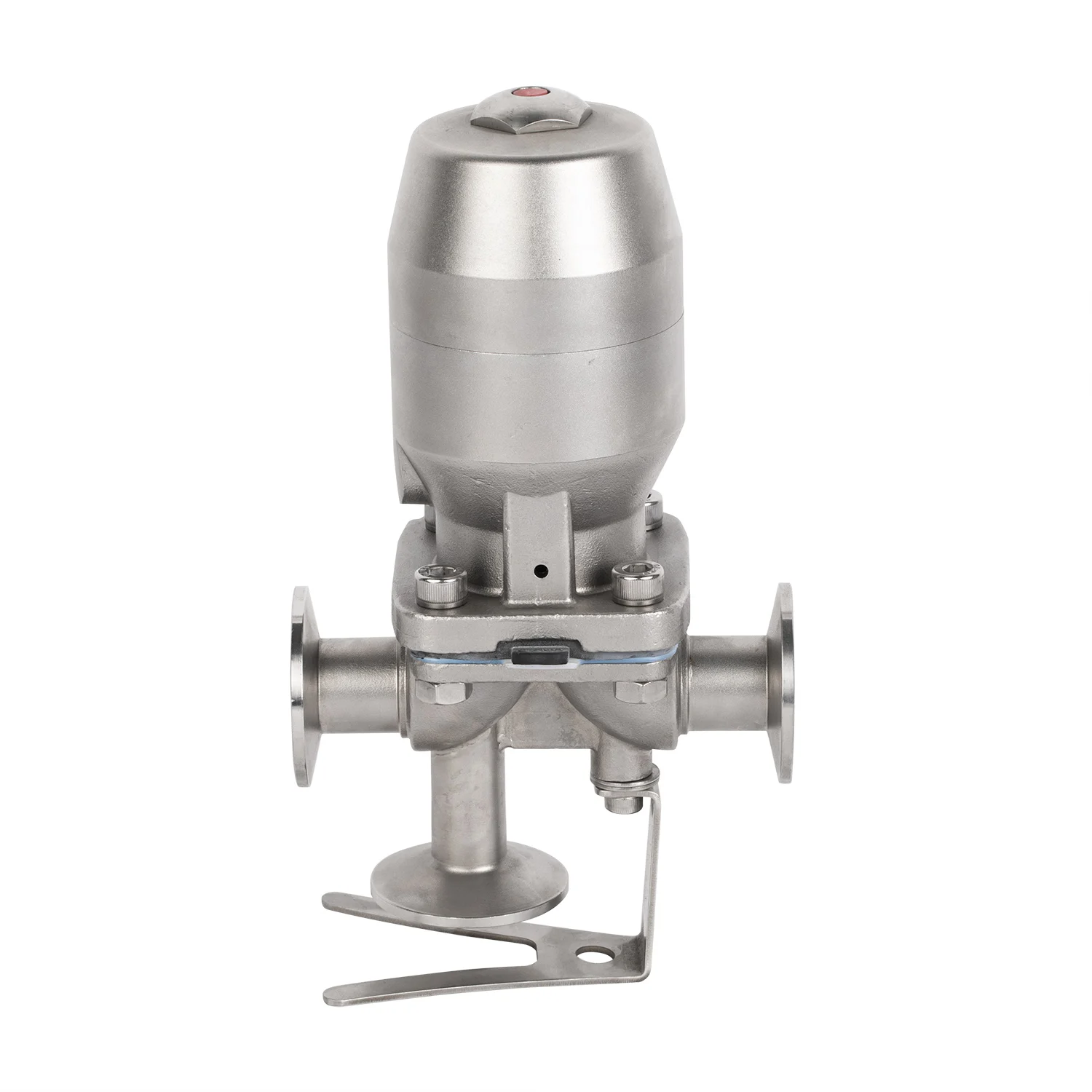 Pharmacy Pneumatic Tri Clamp Straight Diaphragm Valve With Epdm Gasket ...