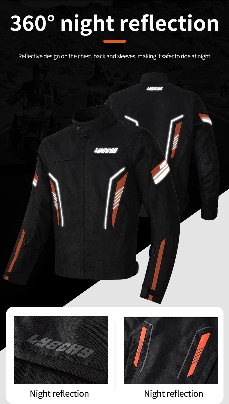 Lyschy Motorcycle Riding Suit Large Size Off-road Racing Suit Winter ...