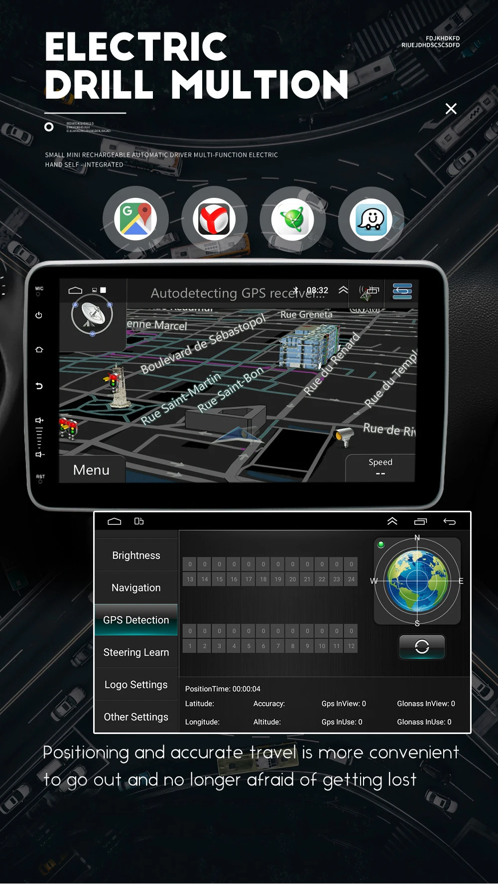 10 '' Android 13 Car Radio With Gps Wifi Stereo Touch Screen 2 Din Car ...