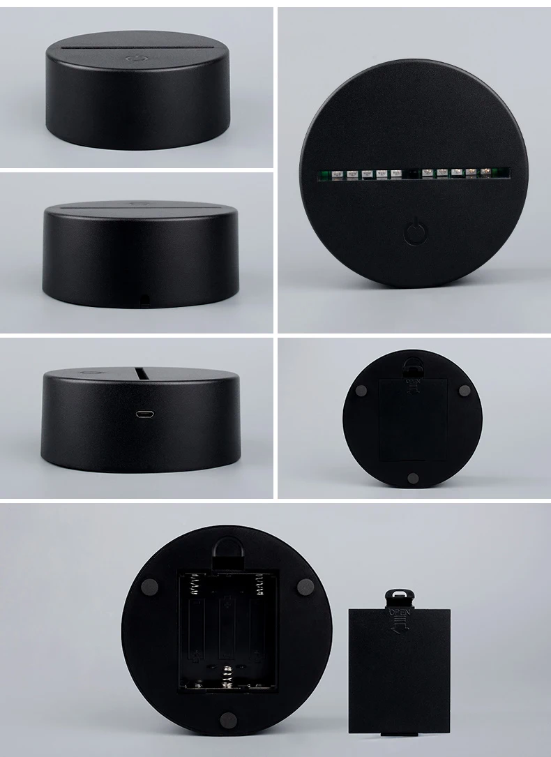 Beautiful LED Night Light - 3D Visual Lamp with Touch Sensor