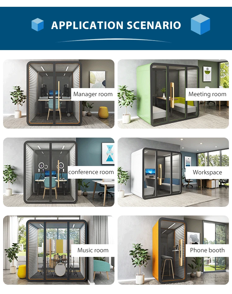 Outdoor Office Pod Prefabricated House Capsule Meeting Office Cabin ...