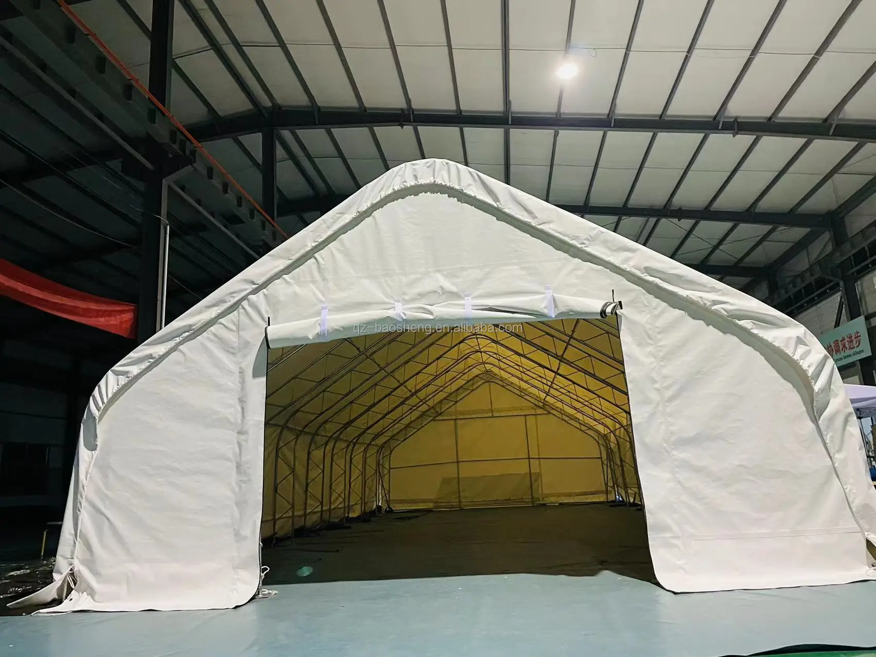 PVC Fabric Industrial Shipping Container Dome Car Shelter Tents Garage ...