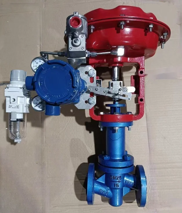 Pneumatic Stainless Steel Control Valve Flow Membrane Single Seat Steam ...