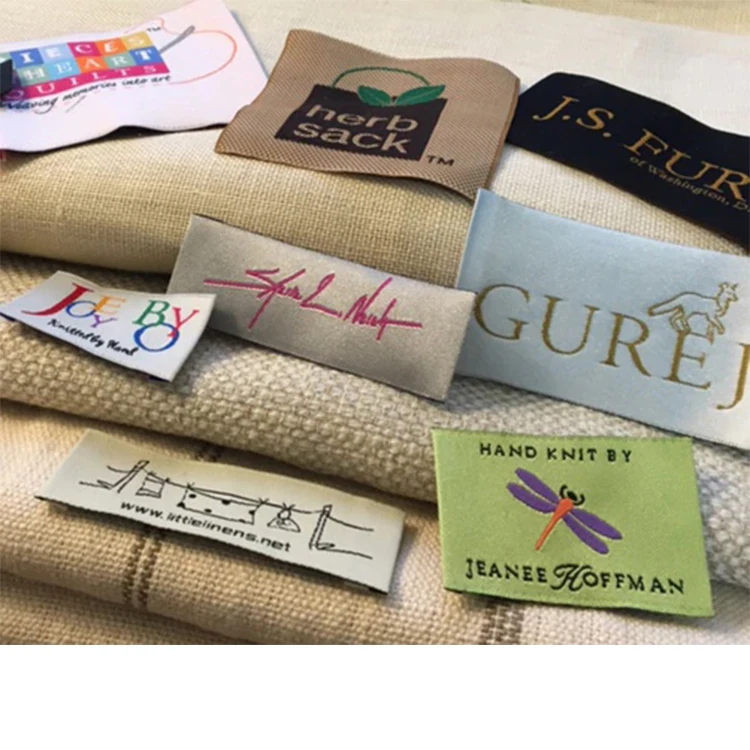 Iron On Backing Weaving Badges Custom Made Name Logo Merrow Border ...