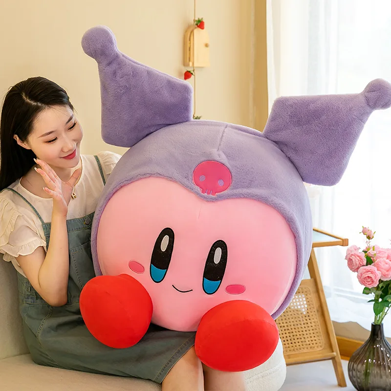 35cm Cute Kirby Transforms Into Kuromi Plush Toy Dolls Plush Pillows ...