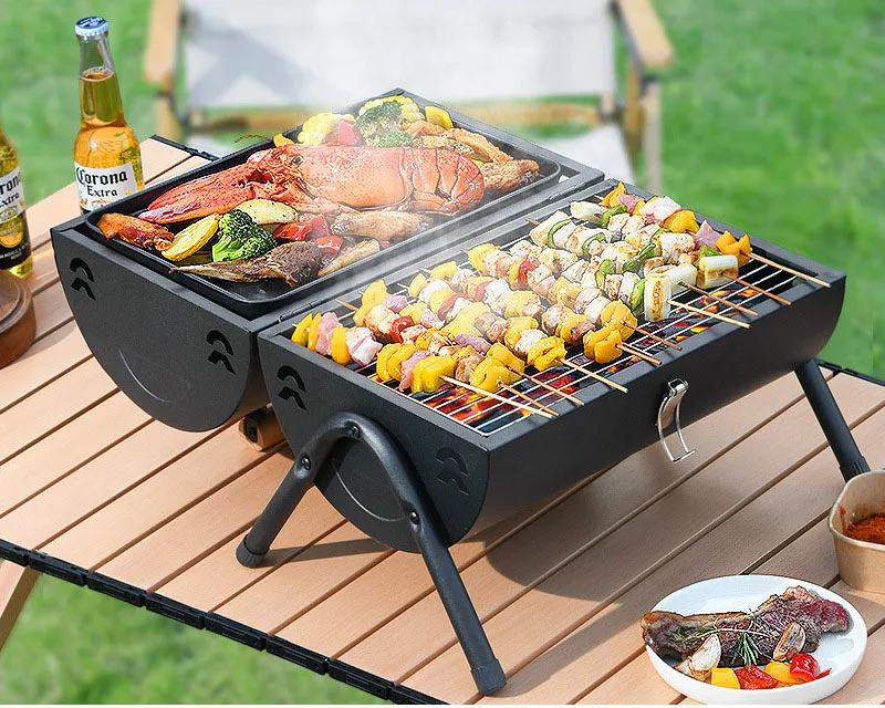 Camping Chimney Stainless Steel Bbq Charcoal Grills Outdoor Mini ...