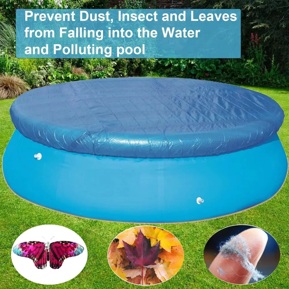 LESHIDADA Portable PE Swimming Pool Cover Durable and Dirty Proof for ...