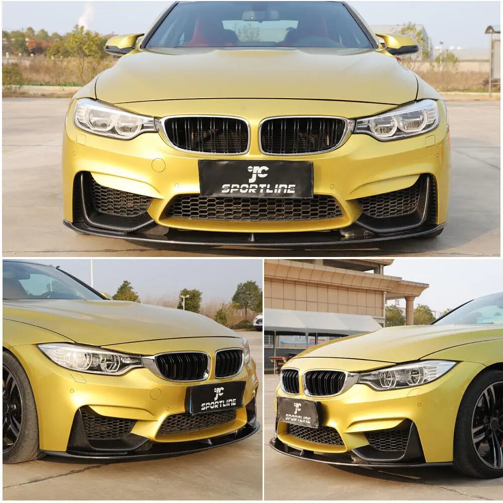 P Style Carbon Fiber M3 M4 Front Lip Extension For Bmw M3 M4 F80 F82 ...