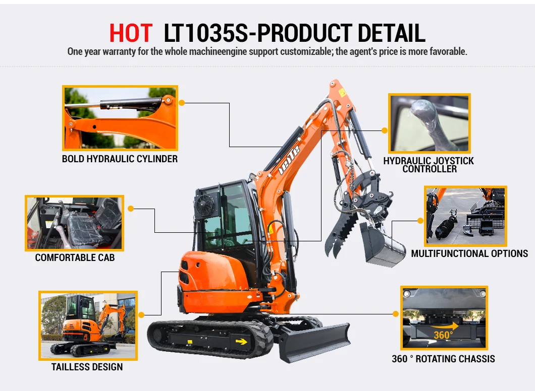 Mini Digger Original Crawler Kubota Engine Mini Retro Excavator Machine ...