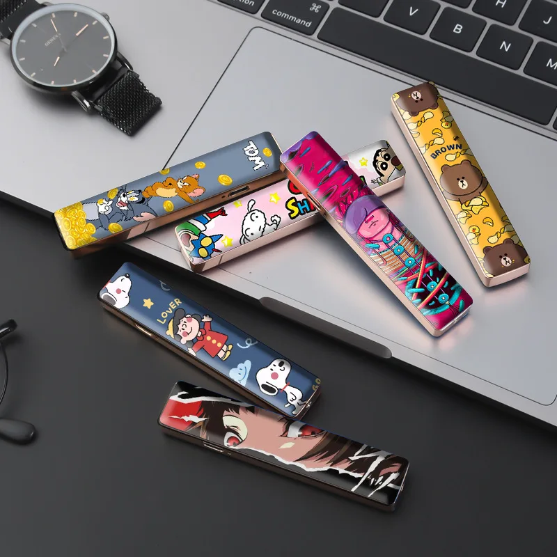 Sliding Ignition Usb Lighter Promotion Custom Logo Usb Rechargeable ...