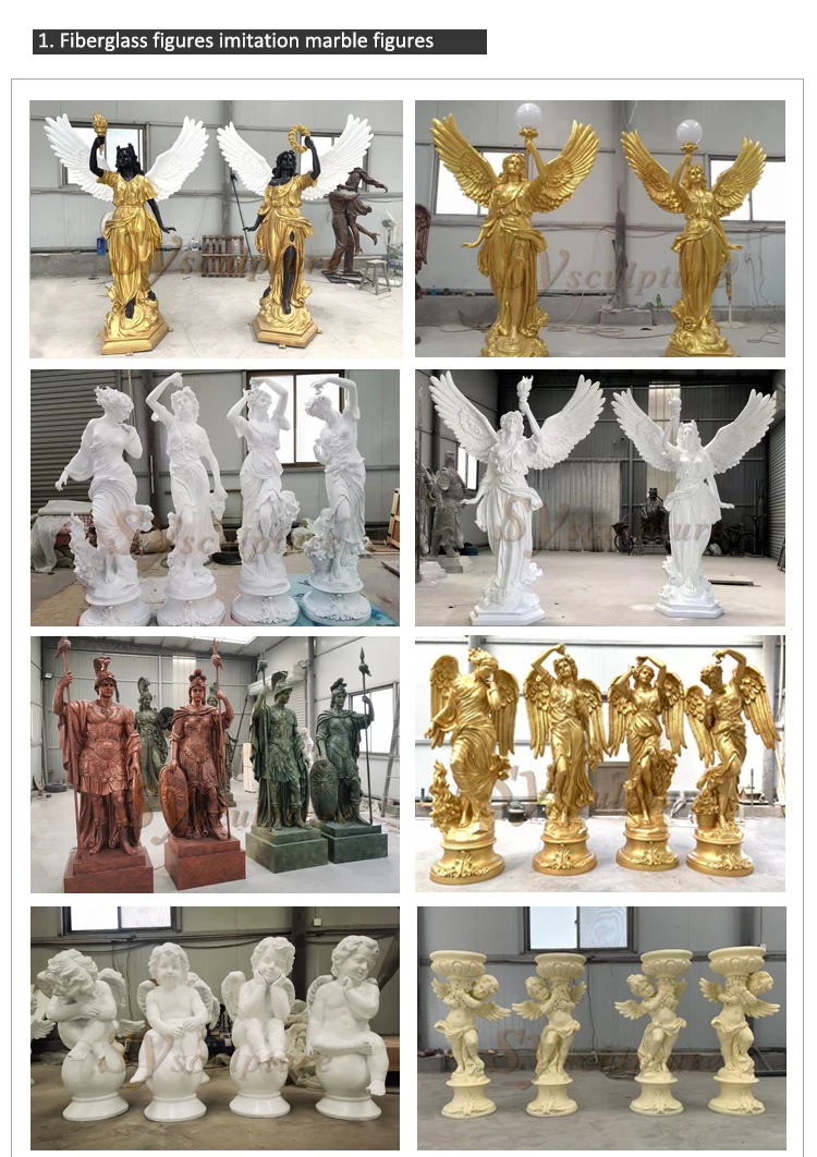 Fiberglass Sculpture Myth Story Character Figure Stone Statue Four ...