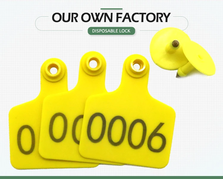 Ydes003 Anti-tamper Large Number Flexible Tpu Ear Tag For Livestock ...