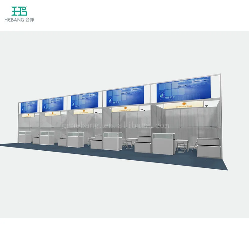 Customized 3x3 Exhibition Booth With Backdrop Stand For Trade Show ...