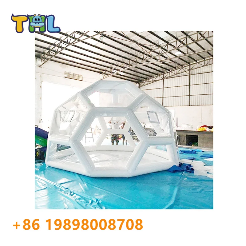 Outdoor Inflatable Geodesic Dome Tent For Stargazing Inflatable ...
