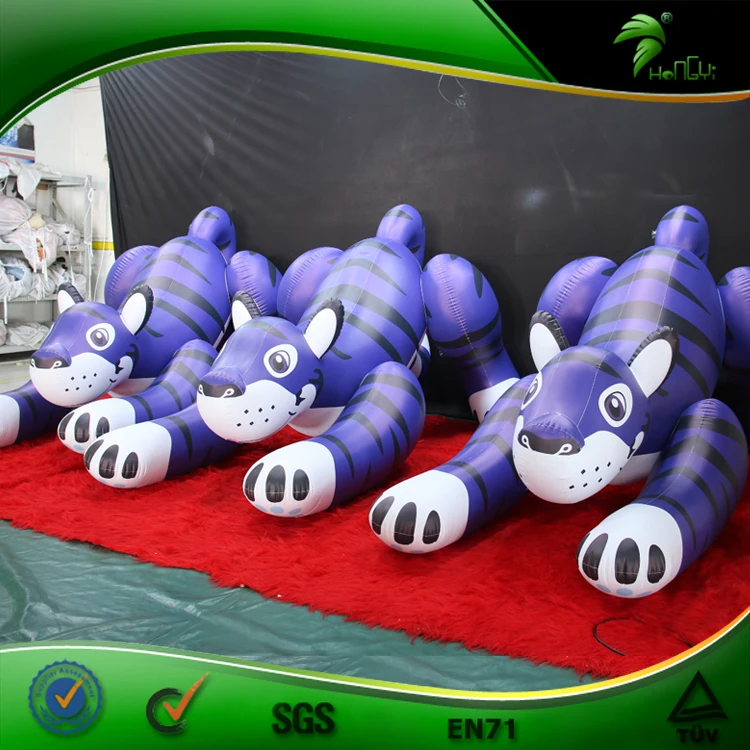 Custom Inflatable Toy Inflatable Toy Animal Three Giant Inflatable Tiger Ride Pool Toy - Buy ...