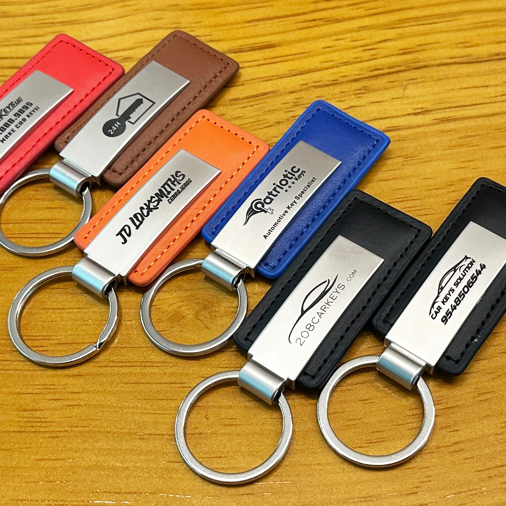 Car Leather Keyring Manufacturer Wholesale Key Chain Custom Brand Logo ...