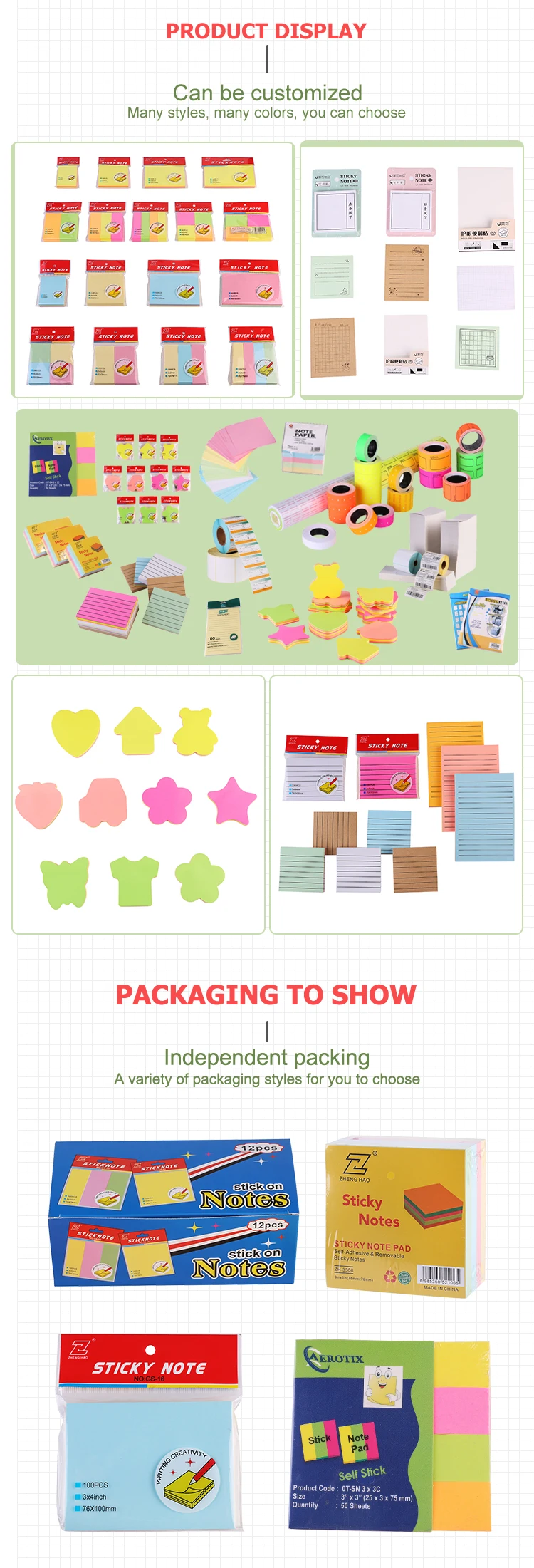 Hard Cover Sticky Notes Pad Self Adhesive Memo Pads Stick Notes Paper ...